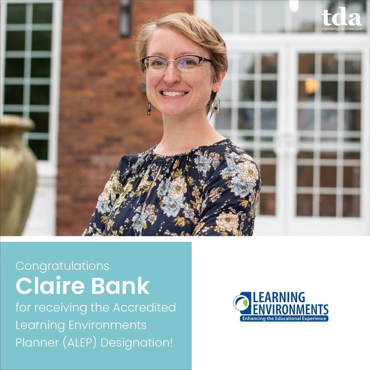 TDA's Claire Bank Receives ALEP Designation | TDA